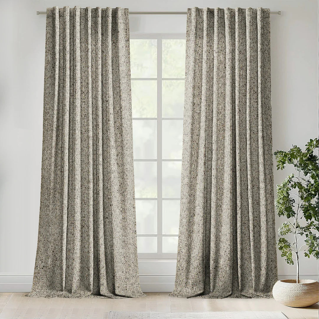 Scatterbox Caden 90x90'' Cream/ Sage Curtains by Ger Gavin Interiors