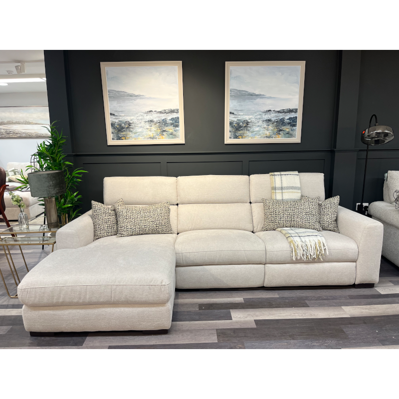 Ruben Chaise Electric Recliner Sofa Left Facing by Ger Gavin Interiors